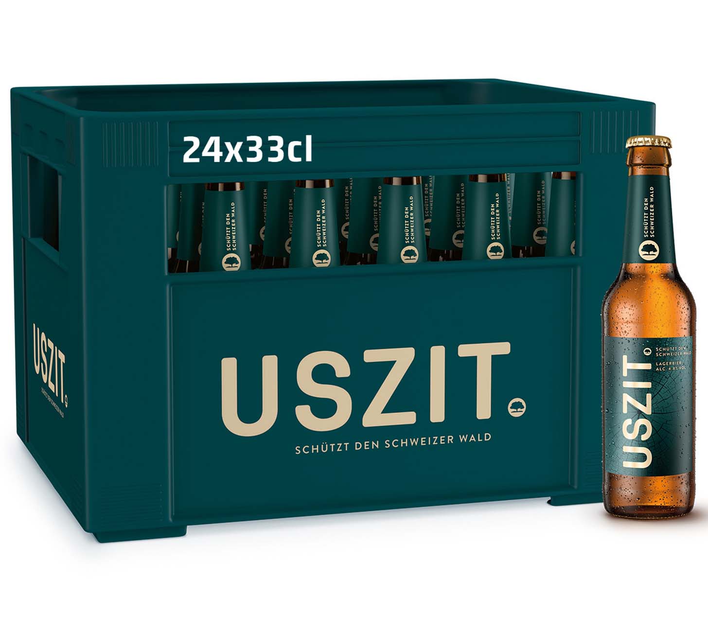 USZIT Lager Bier 33cl 24 Harasse | Jetzt im Getraenkeshop kaufen