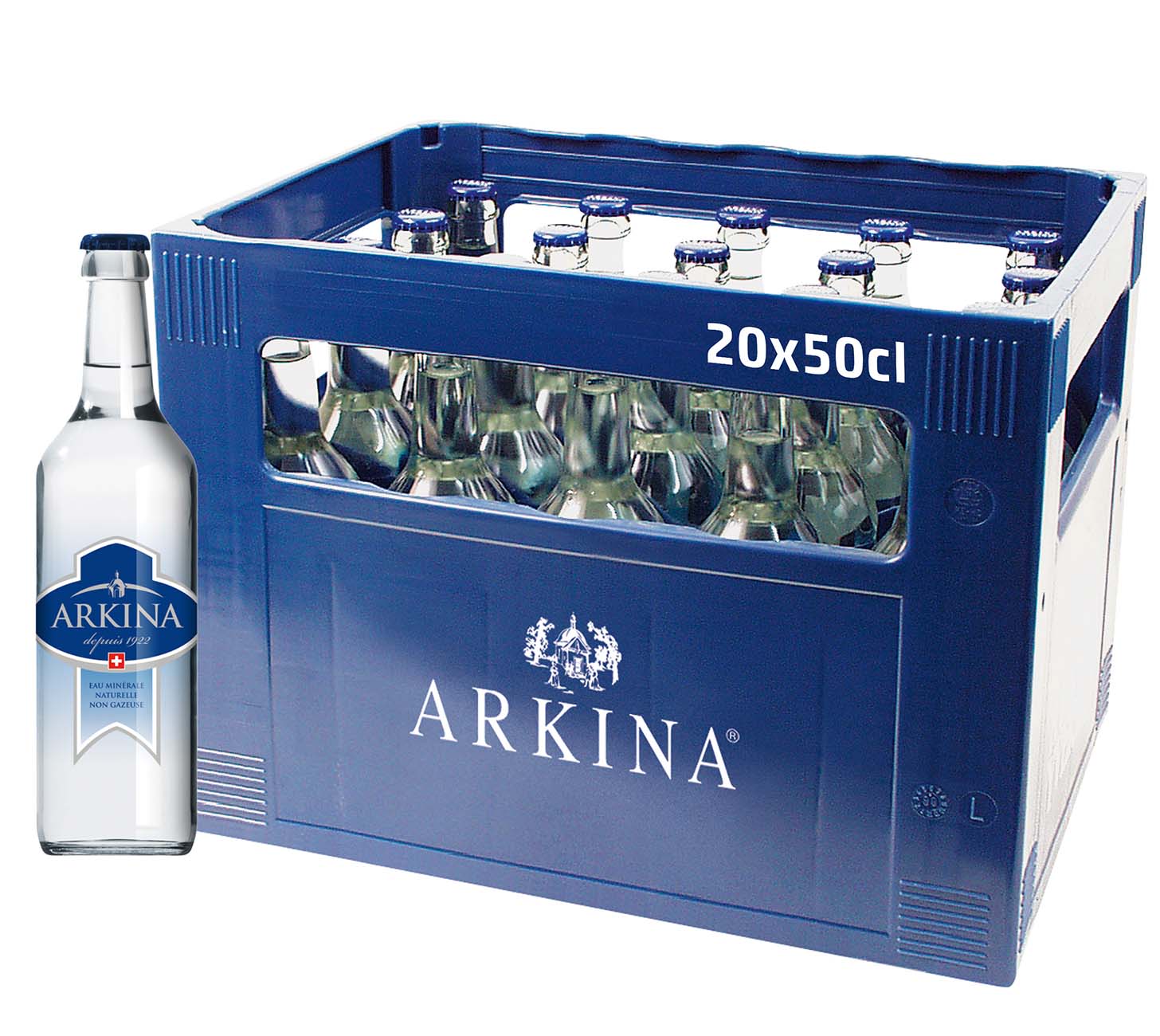 Arkina Blau ohne Kohlensaeure 50cl 20-Harasse | Jetzt online kaufen