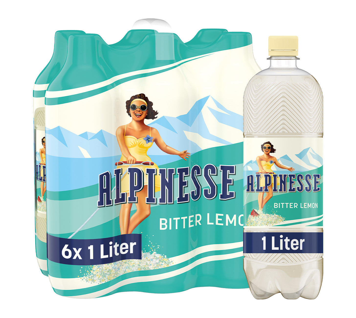 Alpinesse Bitter Lemon 100cl 6-Pack | Jetzt im Getraenkeshop kaufen